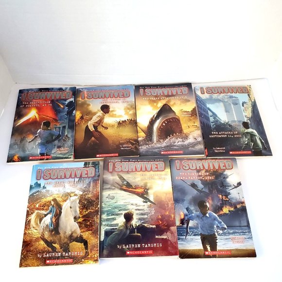 Scholastic | Other | 7 I Survived Books Gettysburg Pearl Harbor Pompeii ...